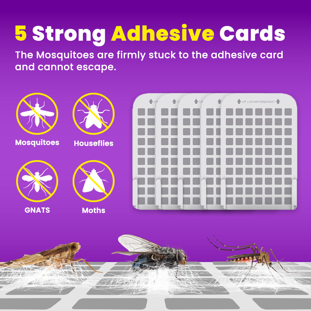 UVA Mosquitoes & Flying Insect Smart Trap (1 Device + 5 Glue Pad)– Zero Mosquitoes